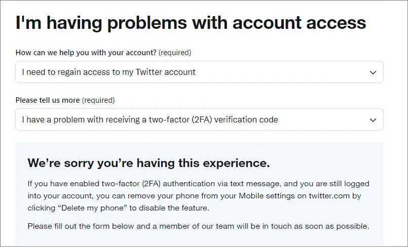 Twitter Error - We Cannot Send A Text Message To This Phone Number ...