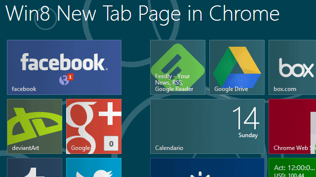 MetroTab for Chrome Gives Your New Tab Page the Windows 8 Modern Look