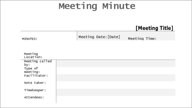 Best Meeting Minutes Template For MS Office & Google Docs: Get Organized