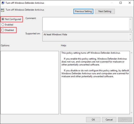How to Resolve Windows Defender Blocked by Group Policy Error