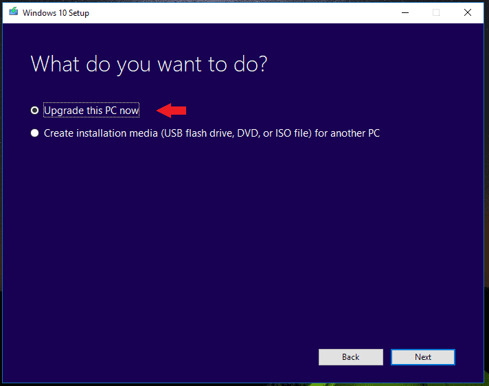Use Windows 10 Media Creation Tool To Create Installation Media