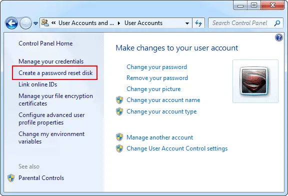 How to Create a Password Reset Disk in Windows 7 or 8