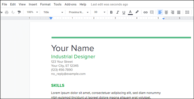 Create Professional Looking Resume with Google Docs [3 Bonus Options]