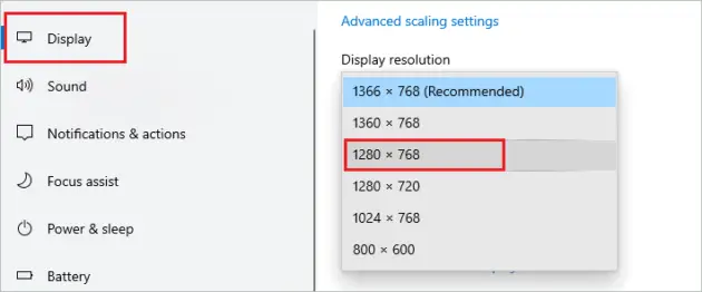 How To Change Screen Resolution In Windows 10
