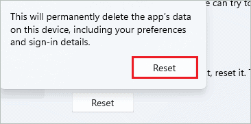 How To Reset The Settings App In Windows 11