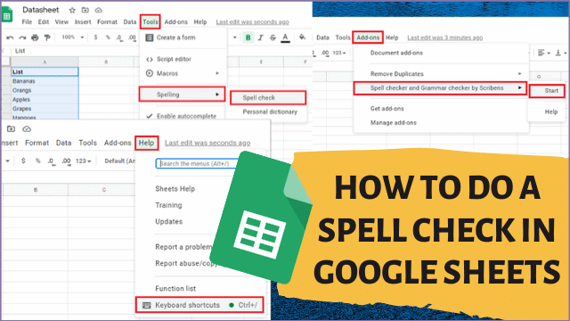 How to Use Google Sheets Spell Check To Ensure Error-Free Content