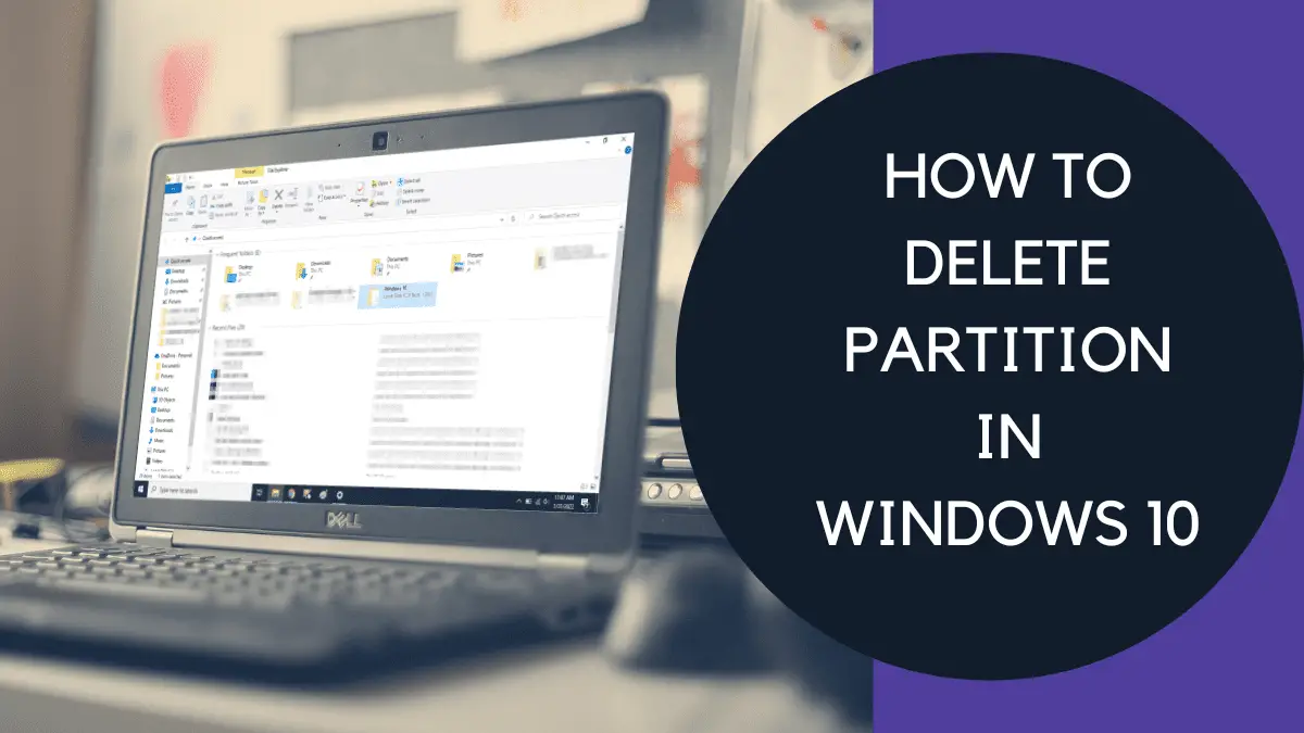 How To Delete Partition In Windows 10