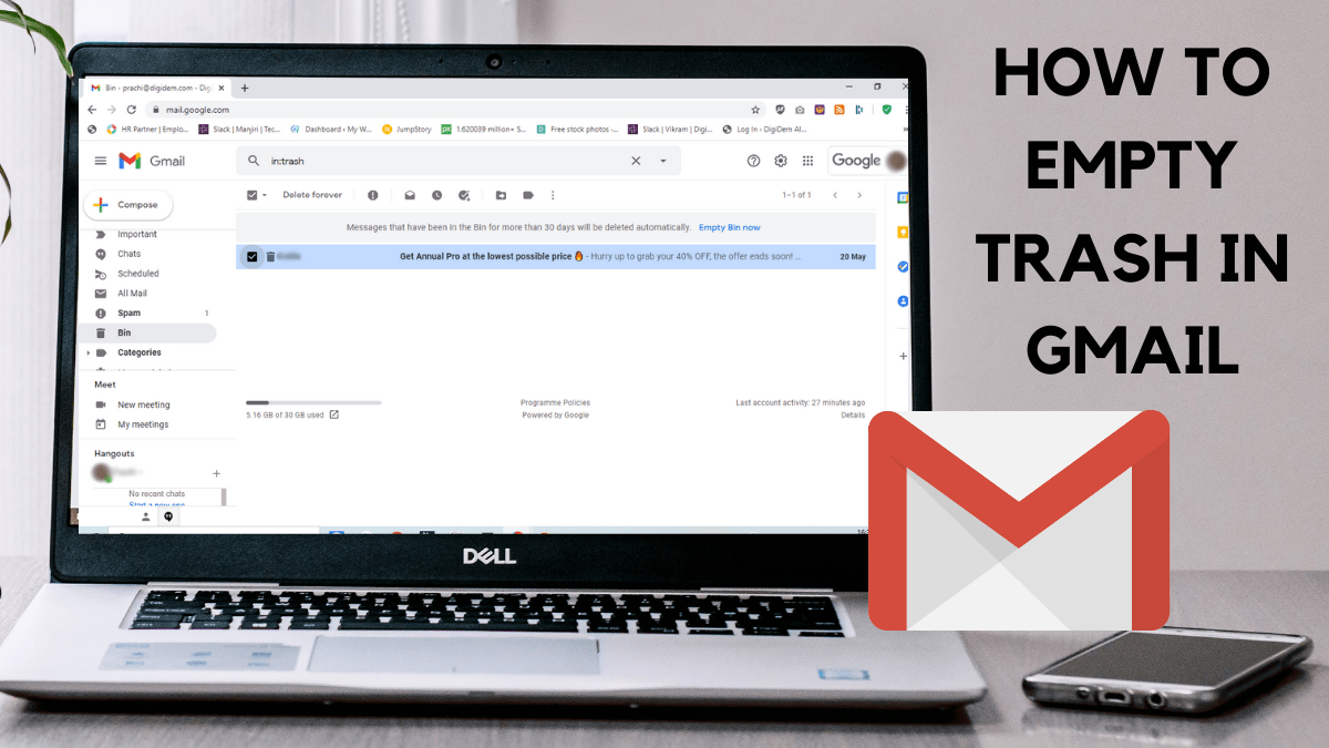 How To Empty Trash In Gmail