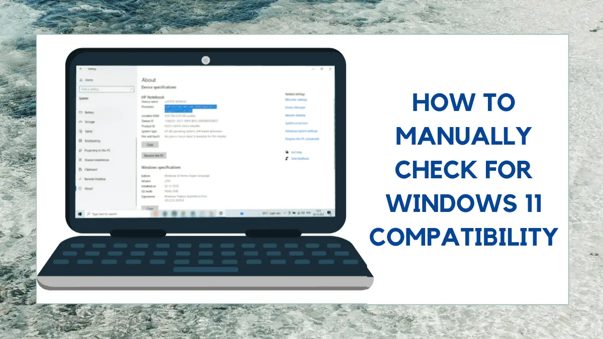 How To Manually Check For Windows 11 Compatibility