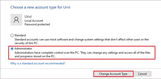 How To Change Administrator On Windows 10
