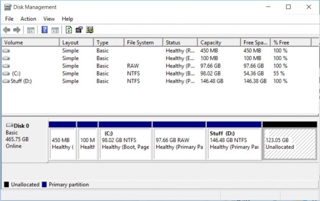 How to Convert Missing (Unallocated) Disk Space To Drive in Windows 10