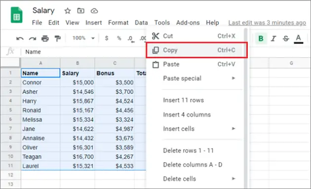 How To Perform Google Sheets Transpose And Change Data Arrangement