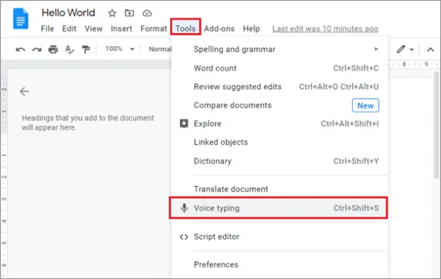 The Complete Guide To Using Google Docs Voice Typing