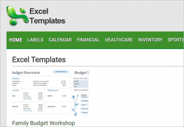 Top 11 Website To Get Excellent Free Excel Templates