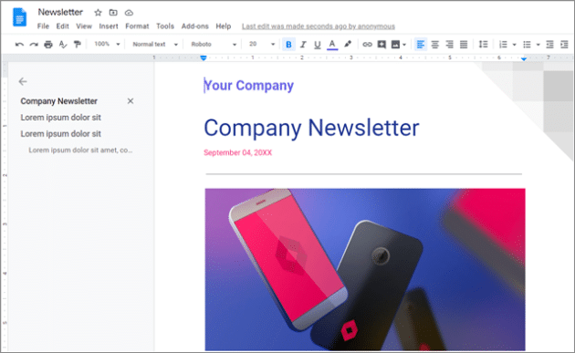 Top 7 Newsletter Templates In Google Docs For Easy Communication