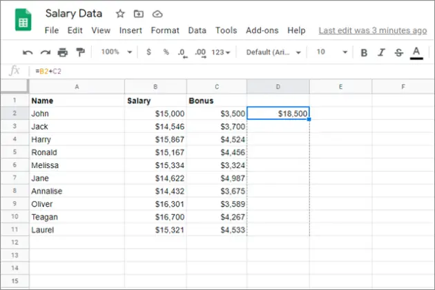 How To Use Google Sheets Fill Down Method To Save Time