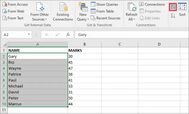 How To Alphabetize In Excel To Arrange Data