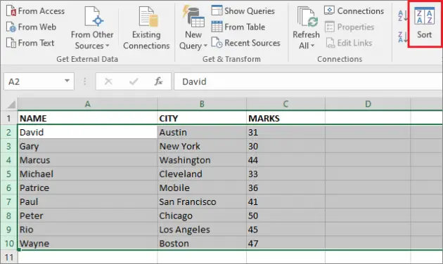 How To Alphabetize In Excel To Arrange Data