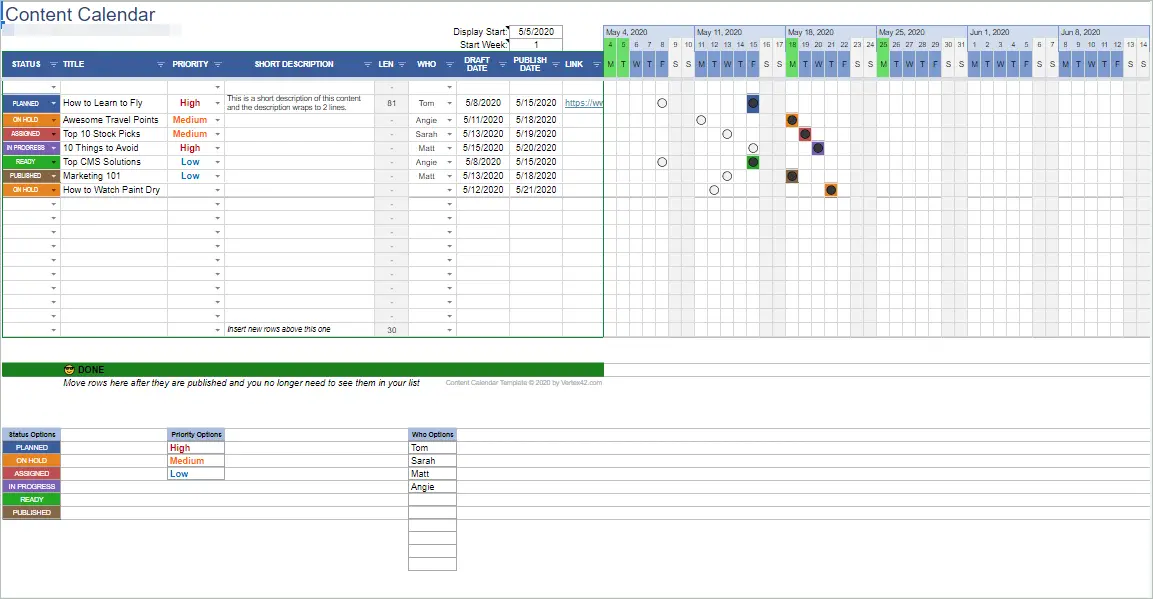 A Quick Guide On Calendar Template In Google Sheets