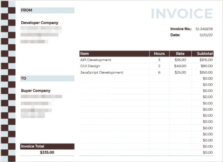 A Quick Guide On Invoice Template In Google Sheets