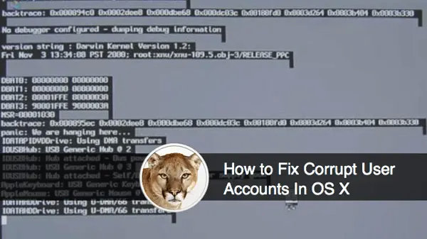 5 Potenetial Solutions to Fix a Corrupt User Account in OS X