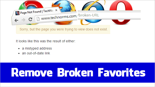 Find and Remove Broken Links From Favorites in Any Browser