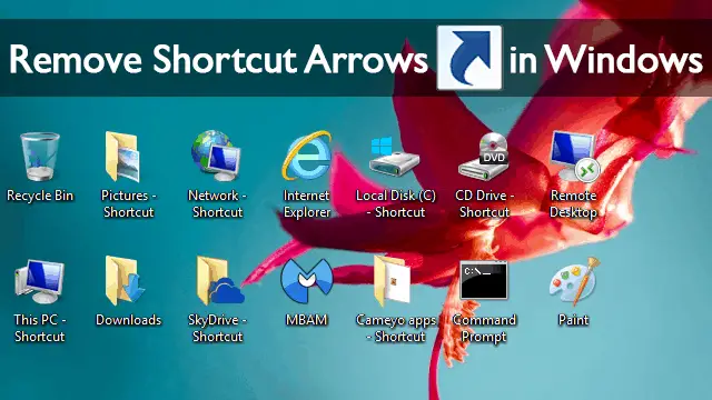 Remove the Shortcut Arrow From Icons With the Windows Shortcut Remover