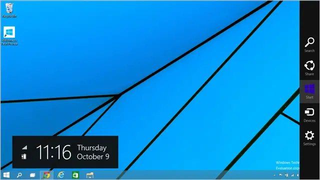 Charms Bar in Windows 10 Comes With Improved Features