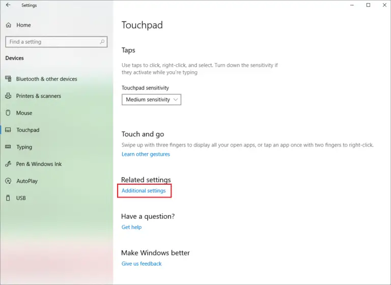 How To Disable Touchpad In Windows 10