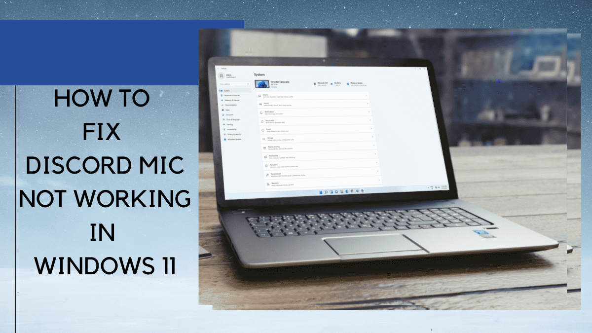 How To Fix Discord Mic Not Working In Windows 11